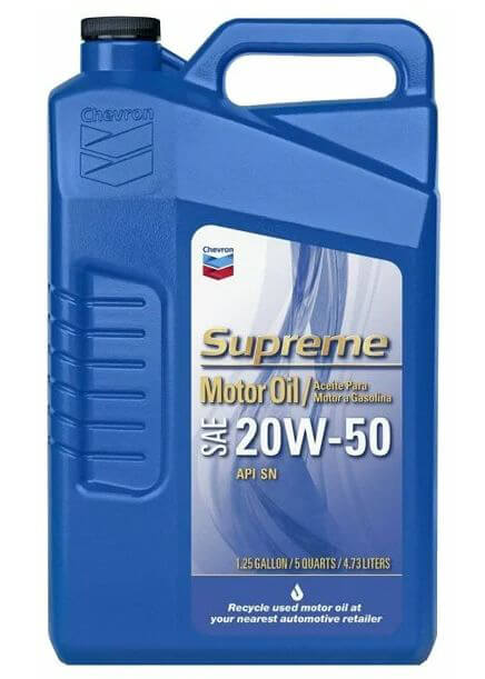 CHEVRON® SUPREME 20W-50 GARRAFA ACEITE PARA MOTOR A (GASOLINA) – ARAYTE